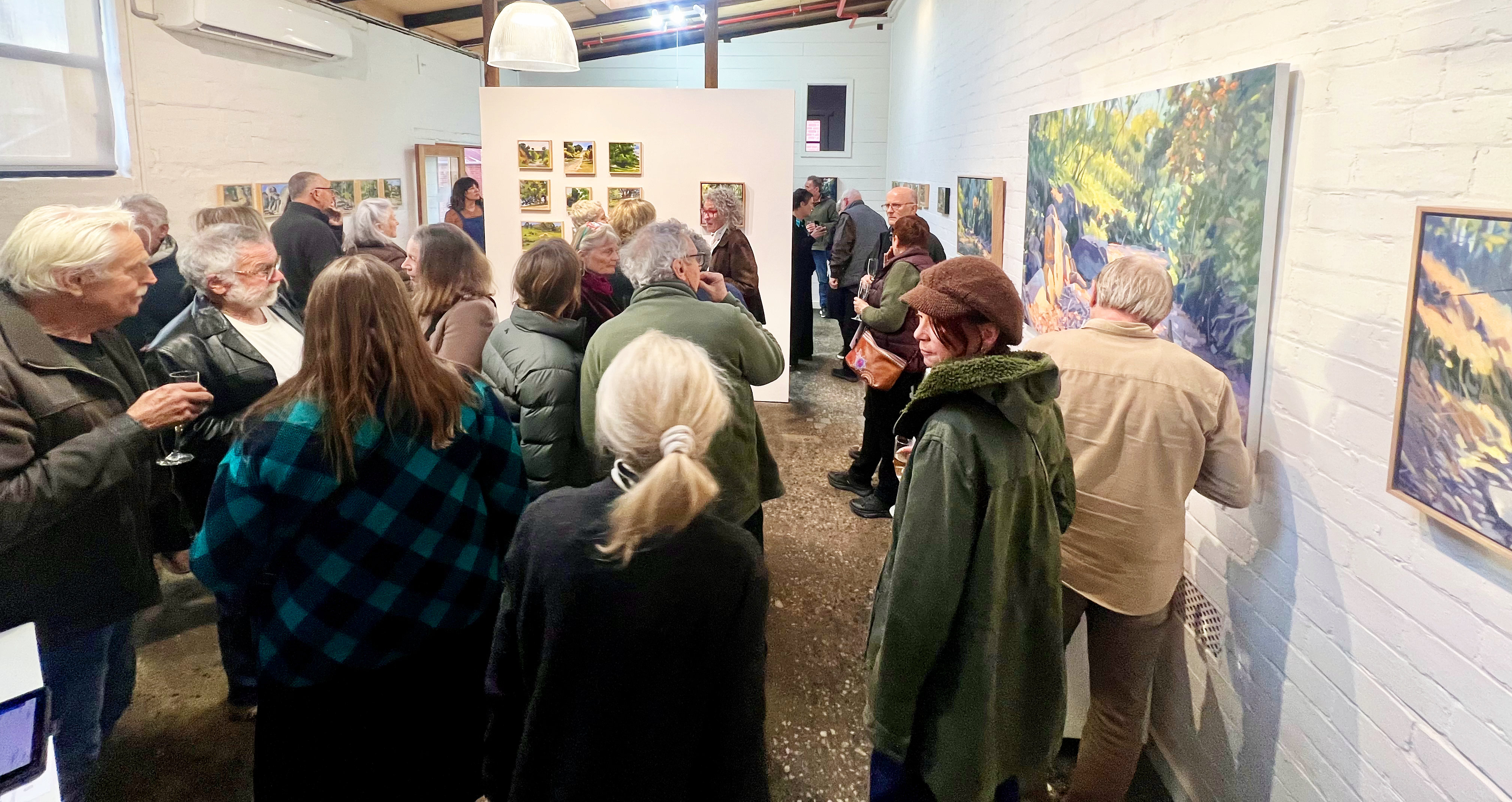 Landmarks exhibition opening event – art about place